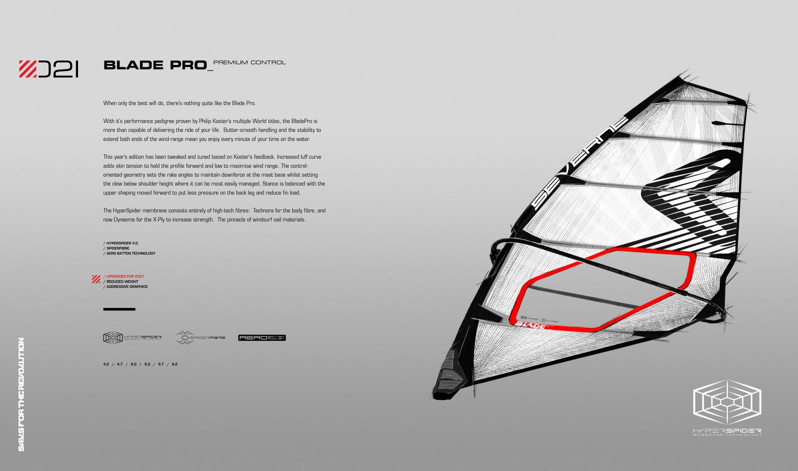 Severne Blade Pro 2021, la vela di Koster - 4ActionSport
