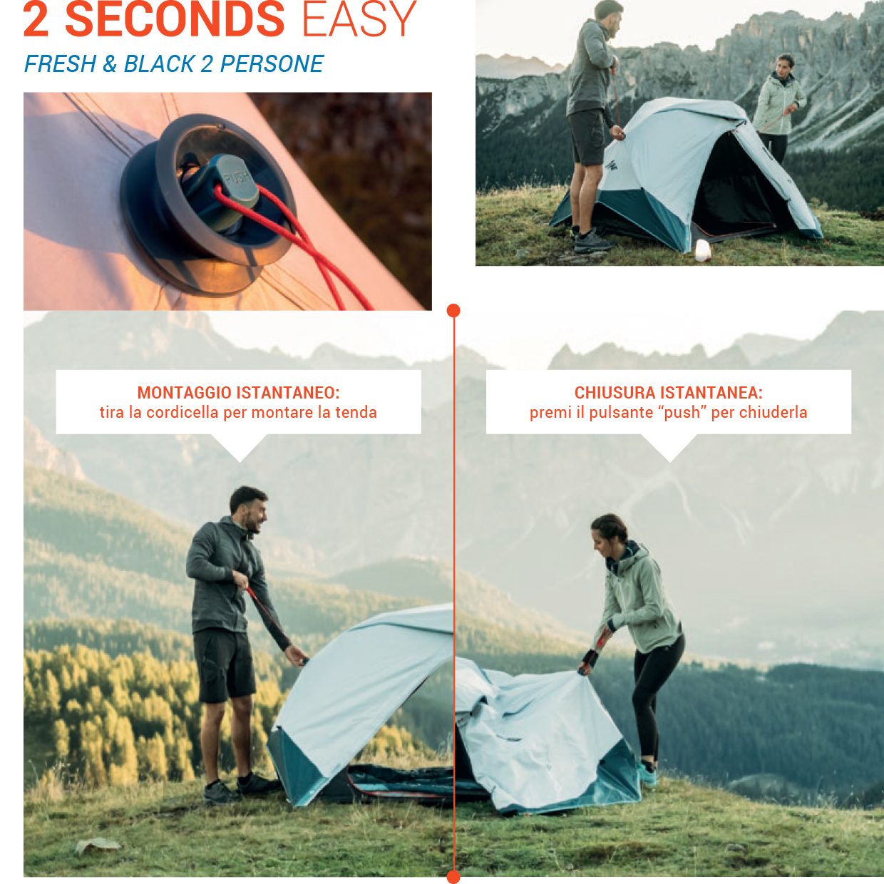 Tende da campeggio Decathlon, davvero Easy - 4ActionSport